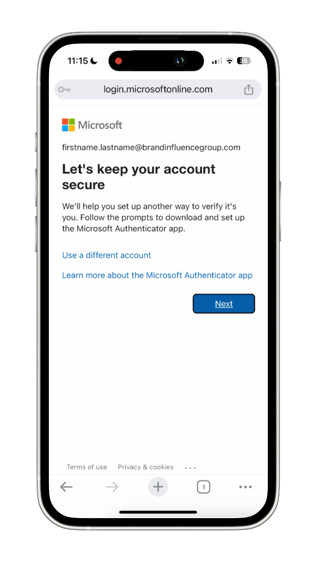Microsoft Authenticator Install and Set up guide – BIG [Brand Influence ...