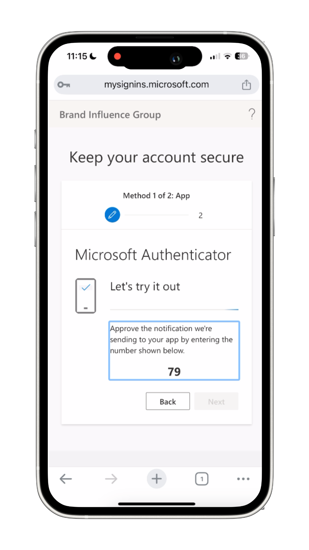 Microsoft Authenticator Install and Set up guide – BIG [Brand Influence ...